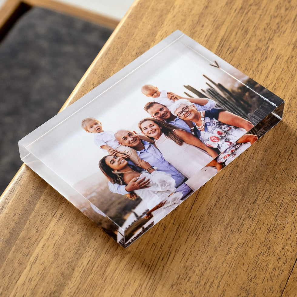 Acrylic Photo Block - Custom Photo Blocks Decor with 2x2 inch, 4x4 inch ...