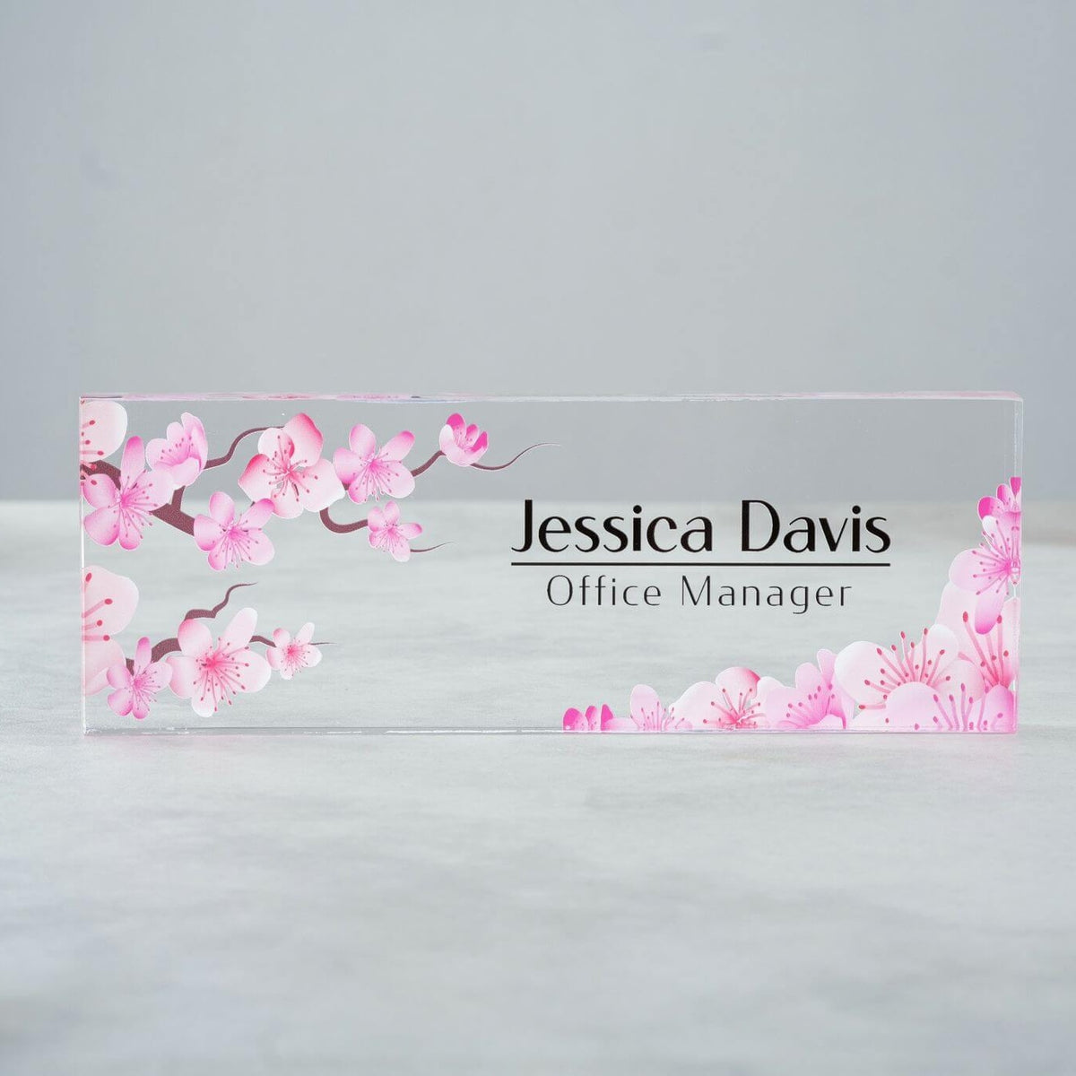 Personalized Acrylic Name Plate Office Decor Custom Sign – PixArts