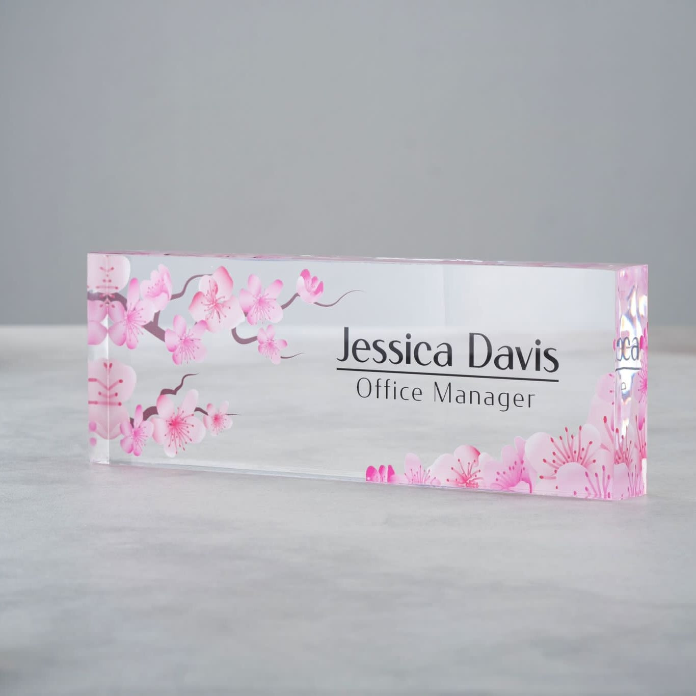 Personalized Acrylic Name Plate Office Decor Custom Sign – PixArts